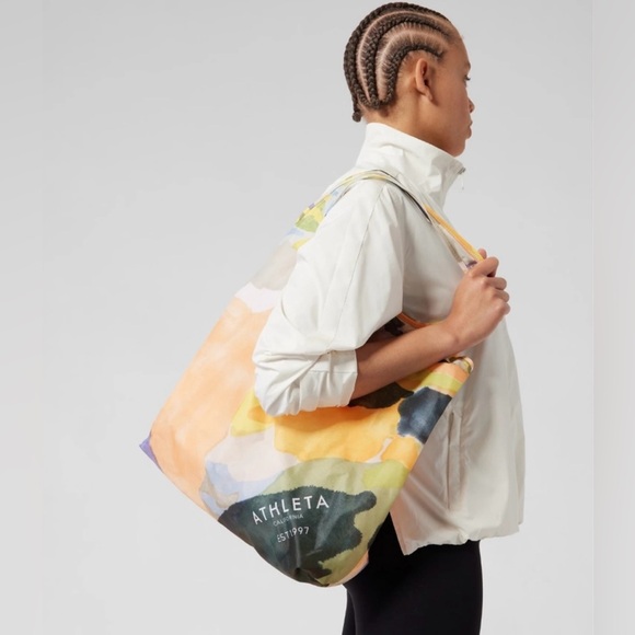 Athleta | Bags | Athleta Breeze Packable Tote Four Let Tour ...